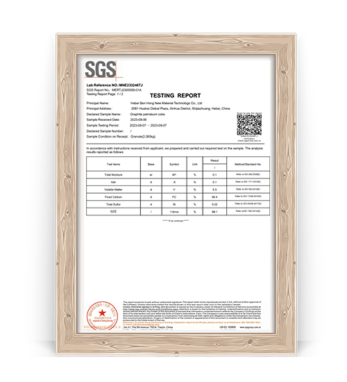 Certification - BENHONG